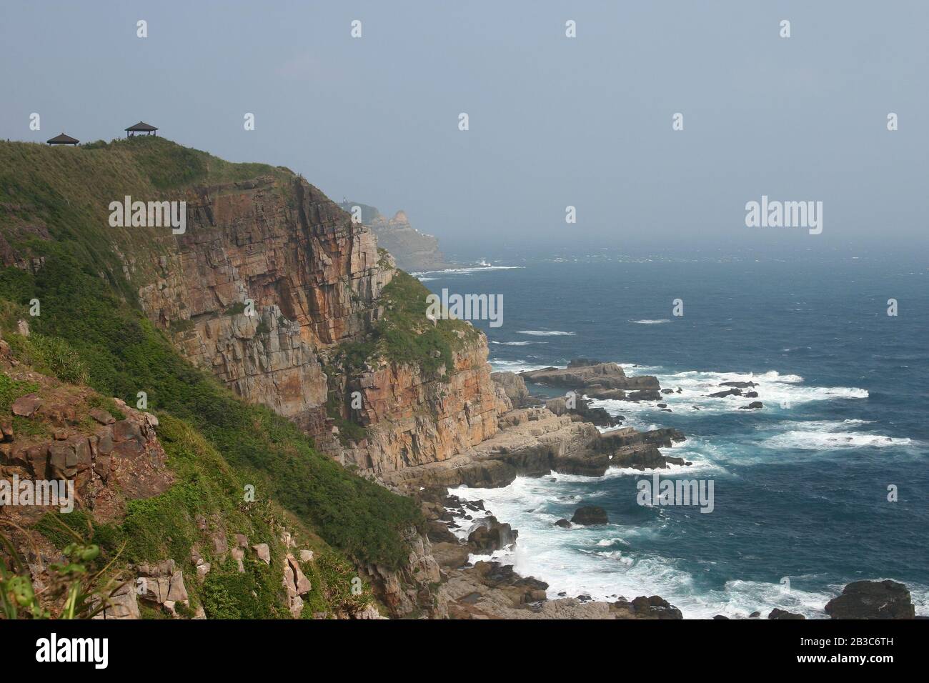 Nature landscape around the Bitoujiao trail at New Taipei City, Taiwan ...