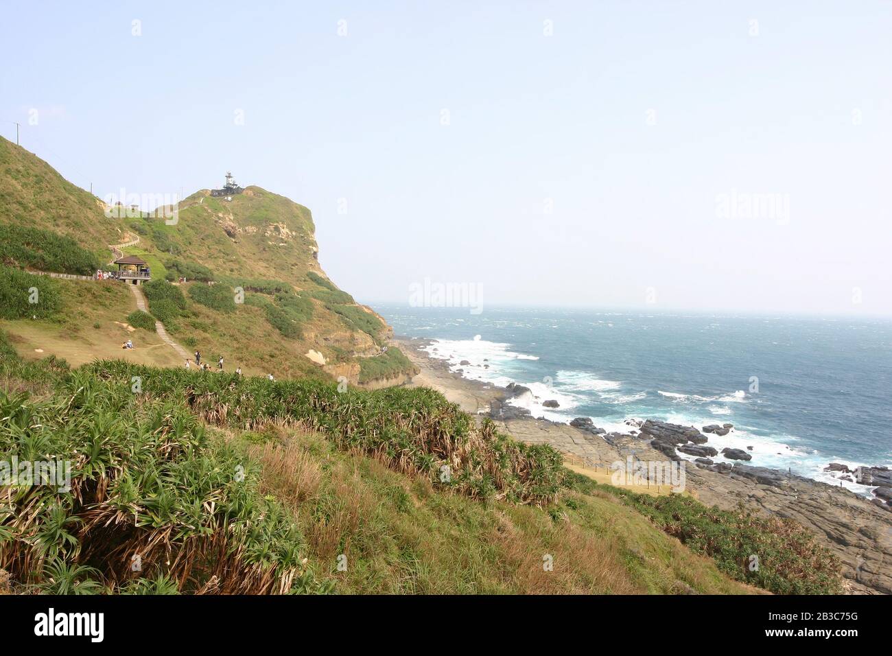 Nature landscape around the Bitoujiao trail at New Taipei City, Taiwan ...