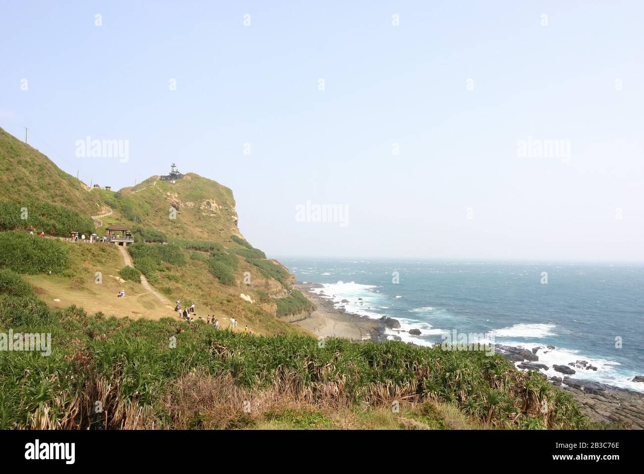 Nature landscape around the Bitoujiao trail at New Taipei City, Taiwan ...