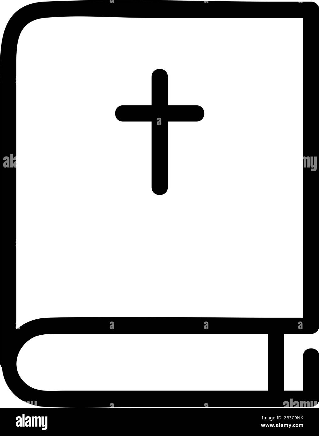 Bible icon vector. Isolated contour symbol illustration Stock Vector ...