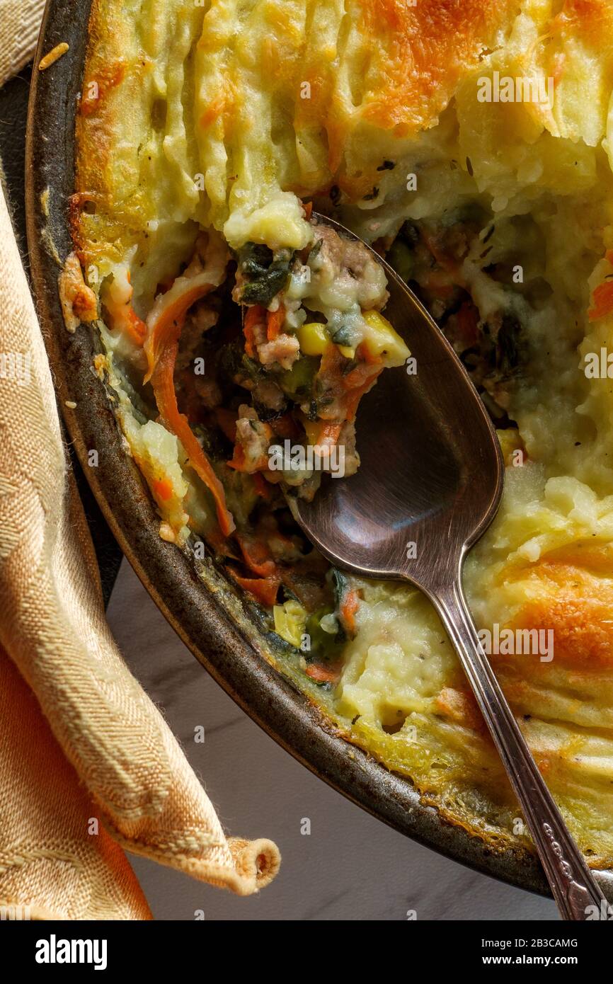 Irish shepherd's pie also known as cottage pie Stock Photo - Alamy