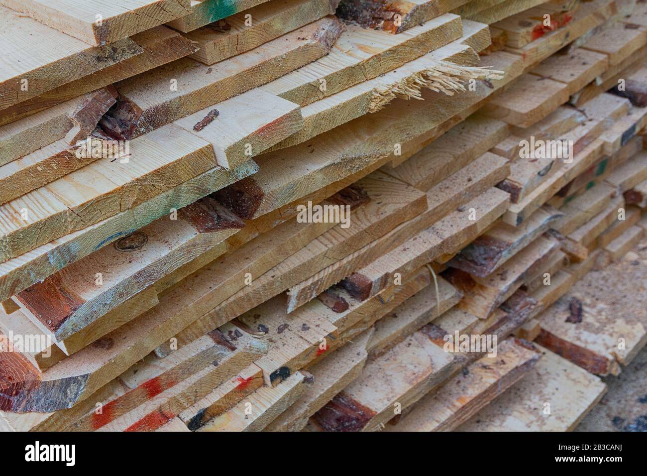 Wood timber construction material. Background and texture Stock Photo ...