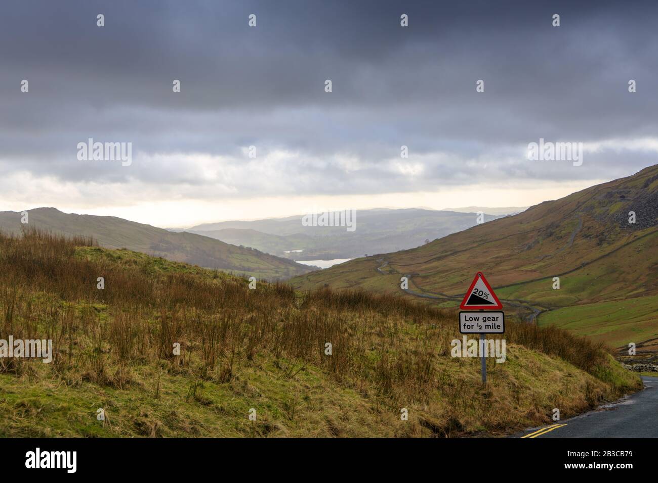 At the top of the struggle lane, on route to Ambleside from ullswater ...