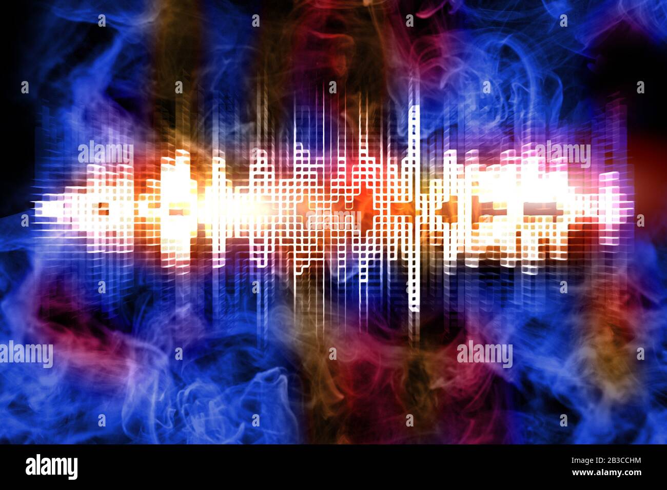 Colorful visual neon soundwave hi-res stock photography and images - Alamy