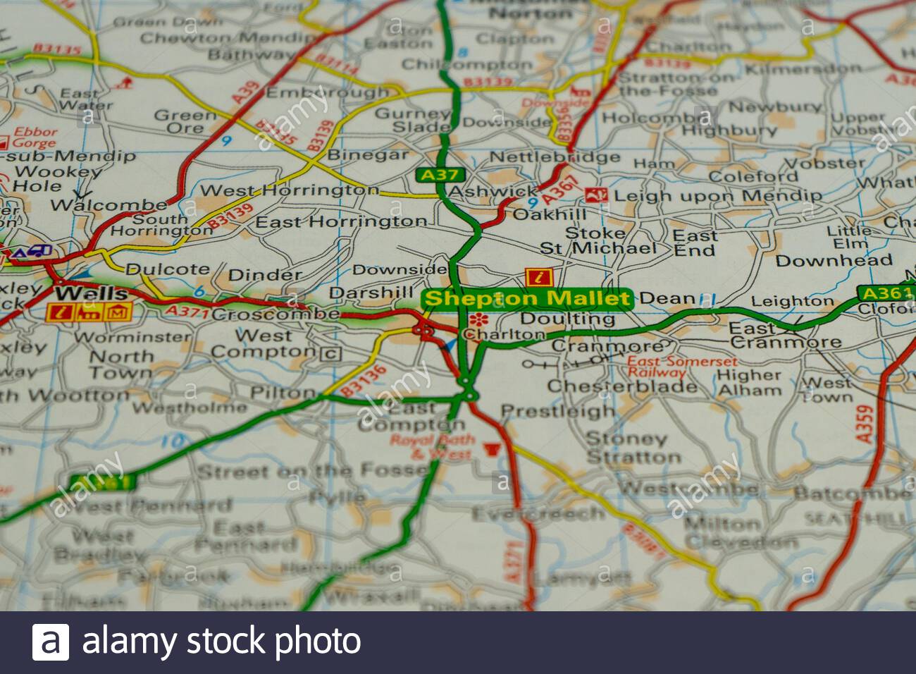 Somerset Map Stock Photos & Somerset Map Stock Images - Alamy