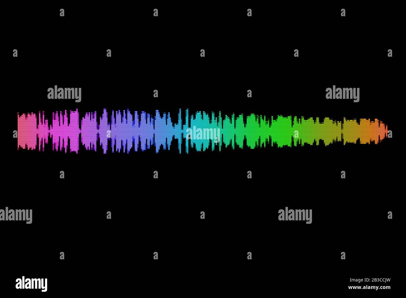 Colorful visual neon soundwave hi-res stock photography and images - Alamy