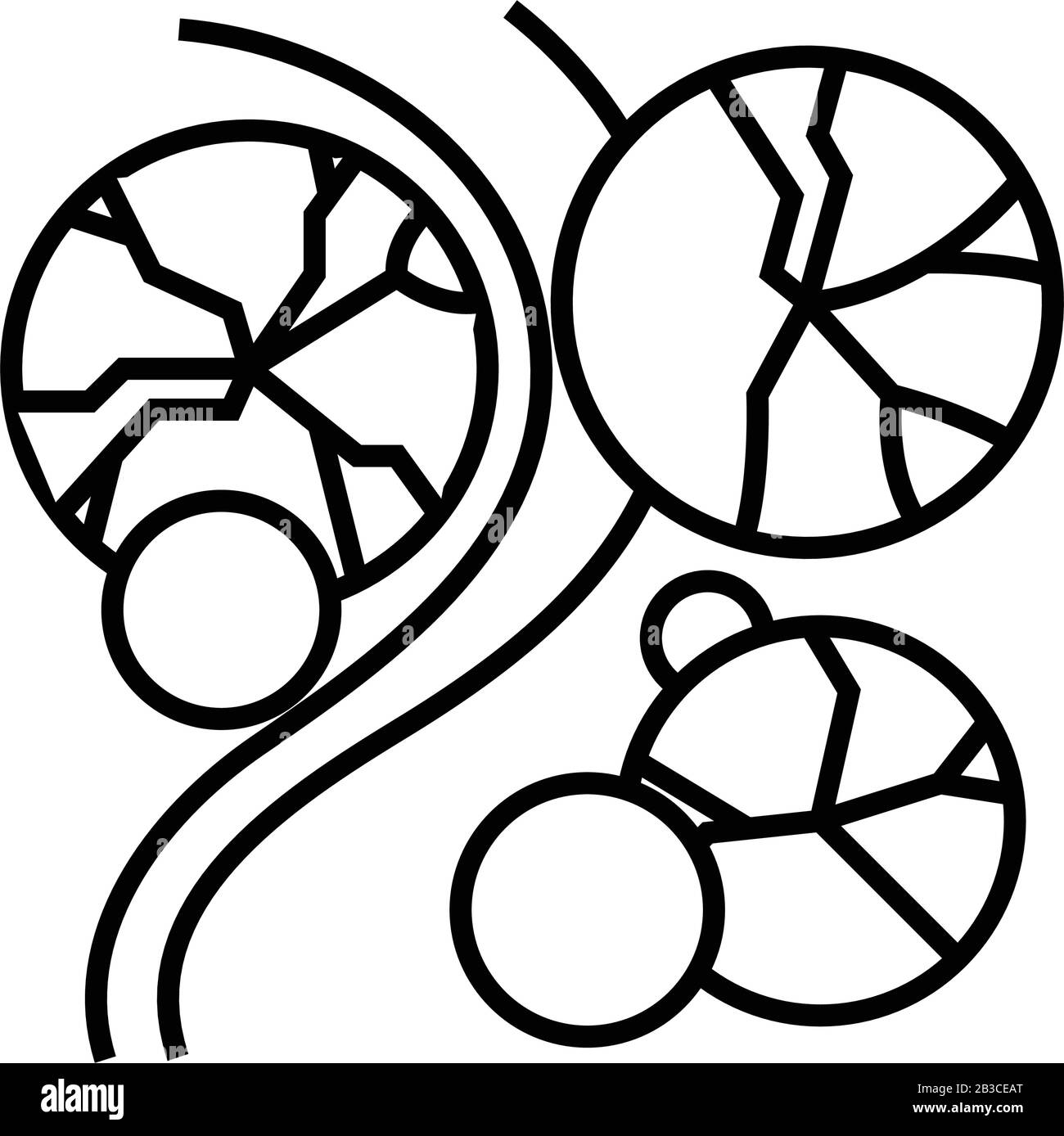 Vegetables growing line icon, concept sign, outline vector illustration ...