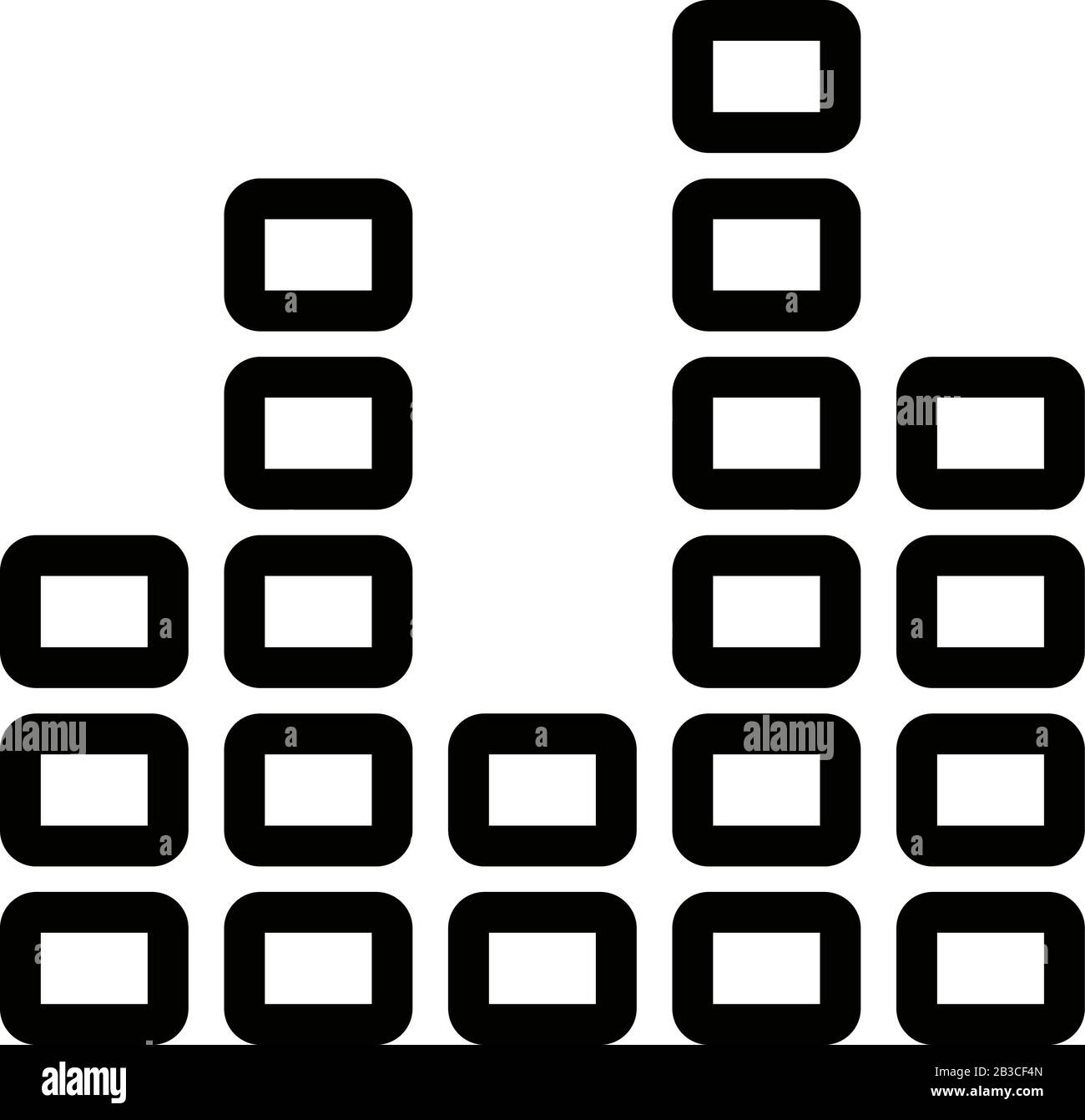 Sound acoustics icon vector. Isolated contour symbol illustration Stock ...