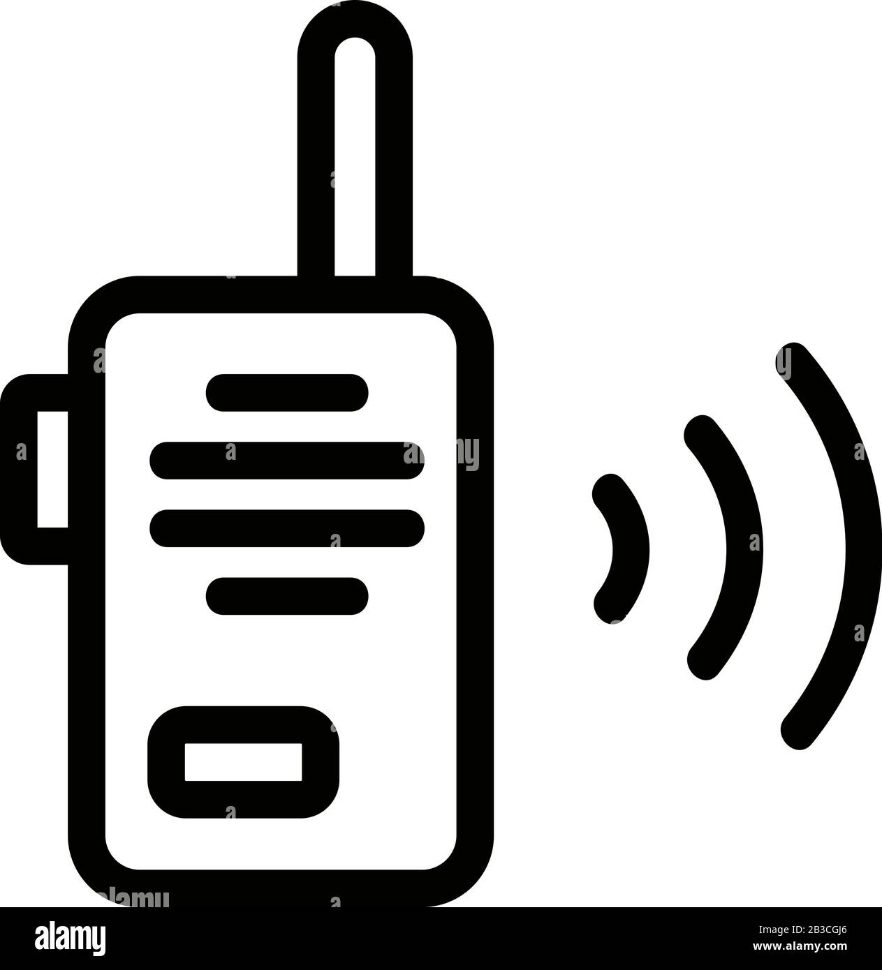 Sound acoustics icon vector. Isolated contour symbol illustration Stock ...