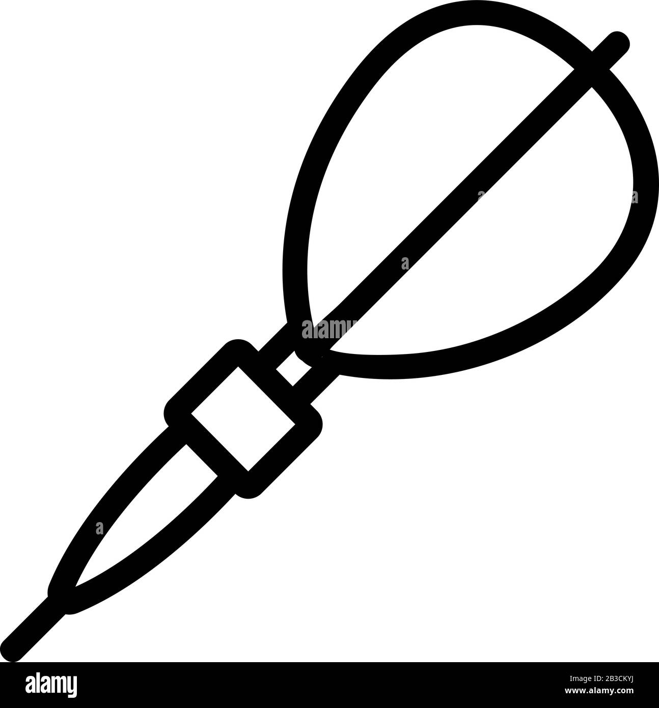 Dart icon vector. Isolated contour symbol illustration Stock Vector ...