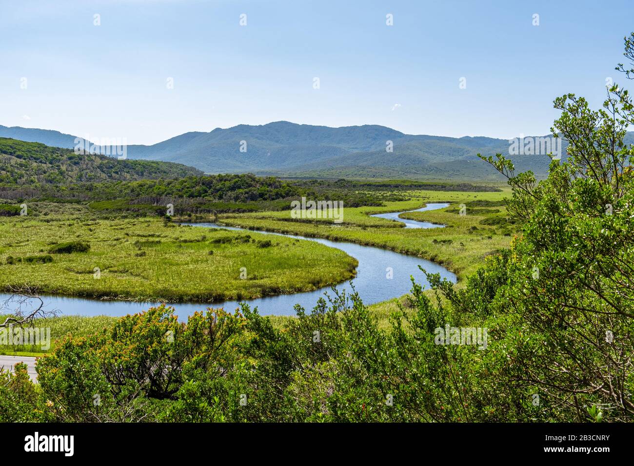 Winding Darby river in Wilsons Promontory National Park in Victoria ...