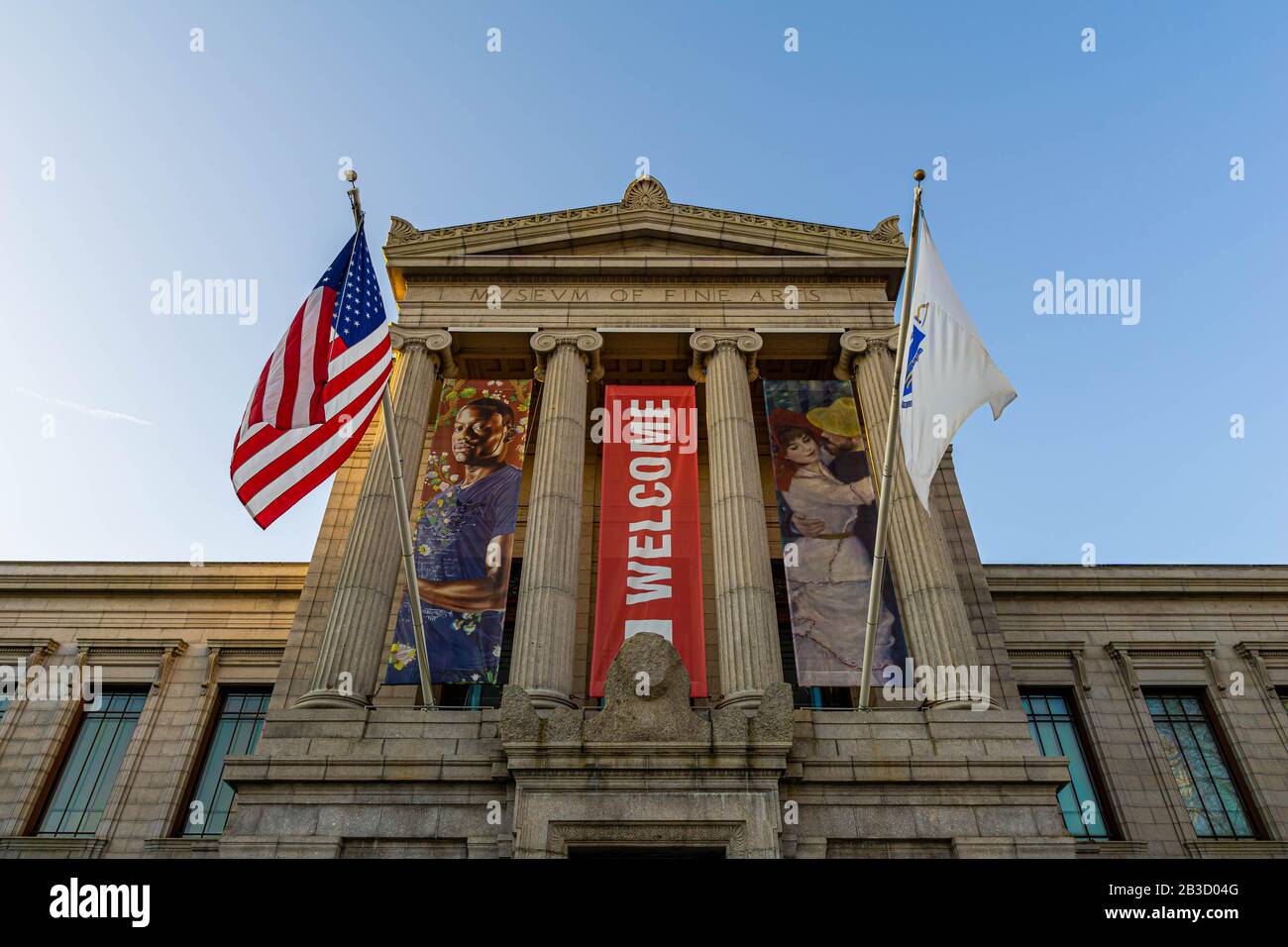 Boston MA USA - circa Feb 2020 - Boston Museum of Fine Arts Stock Photo ...