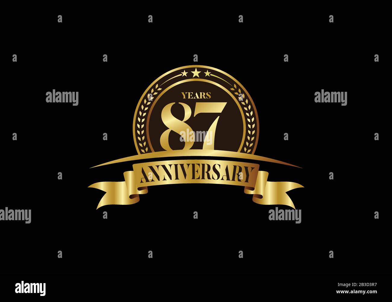 87th birthday Stock Vector Images - Alamy