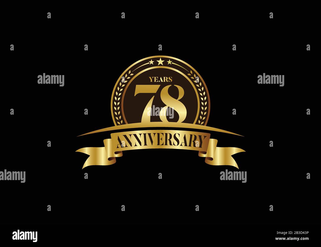 78th birthday Stock Vector Images - Alamy