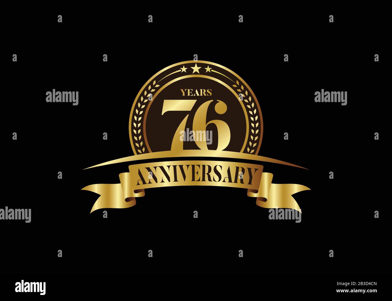 76th years logo hi-res stock photography and images - Alamy