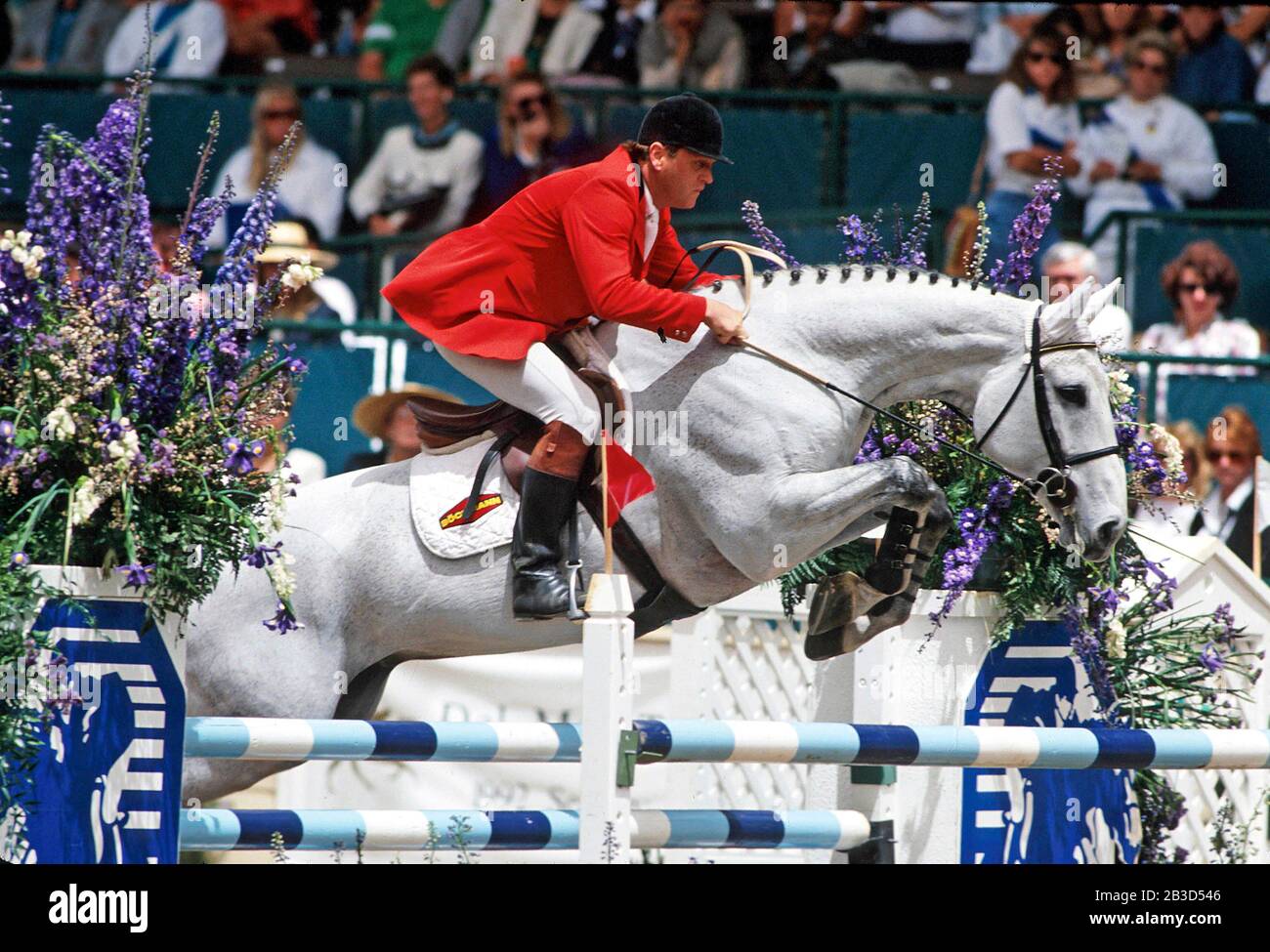 Volvo World Cup Final Del Mar 1992, Thomas Fruhmann (AUT) riding ...