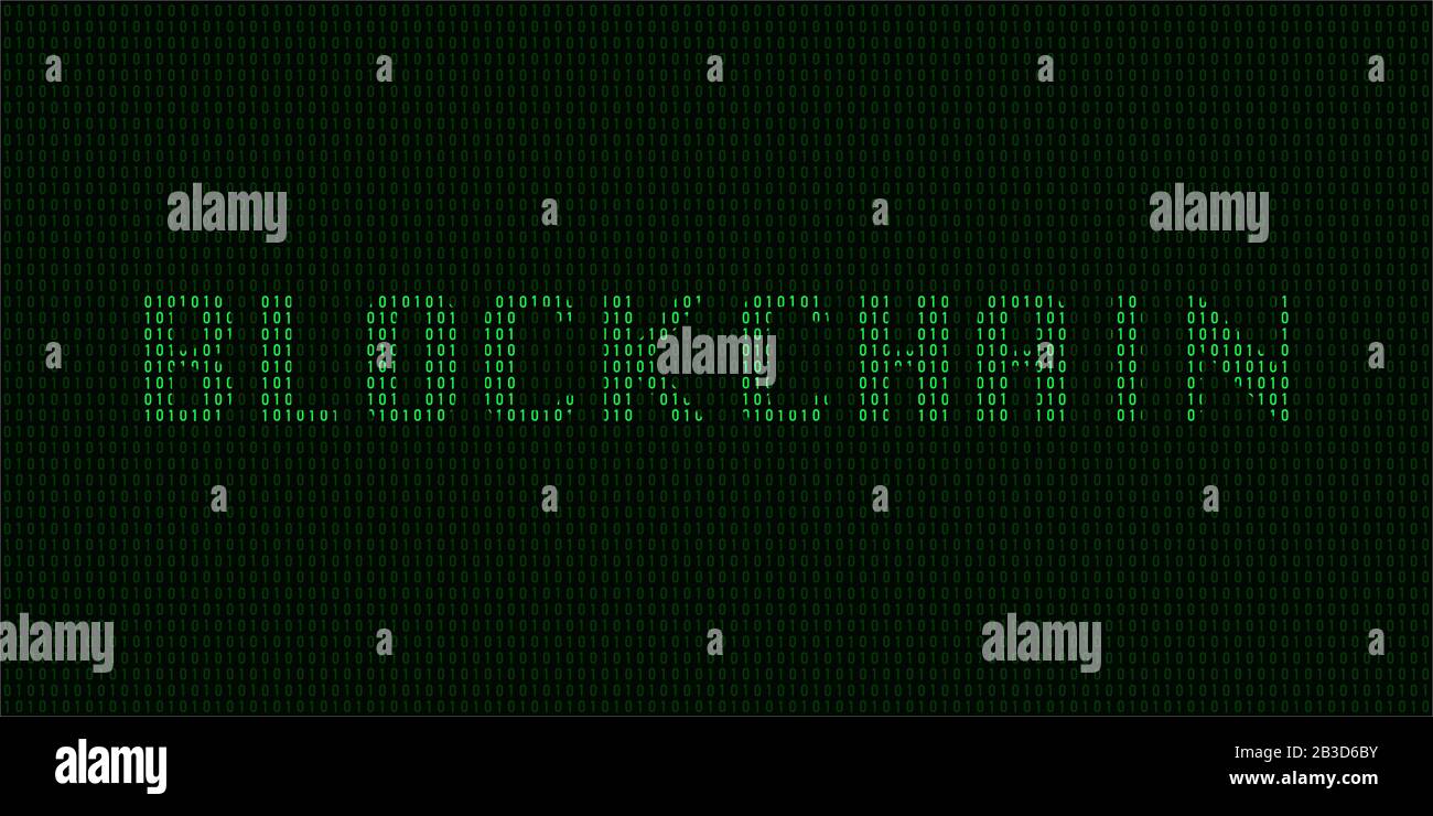 Blockchain concept with binary code in vector Stock Vector Image & Art ...