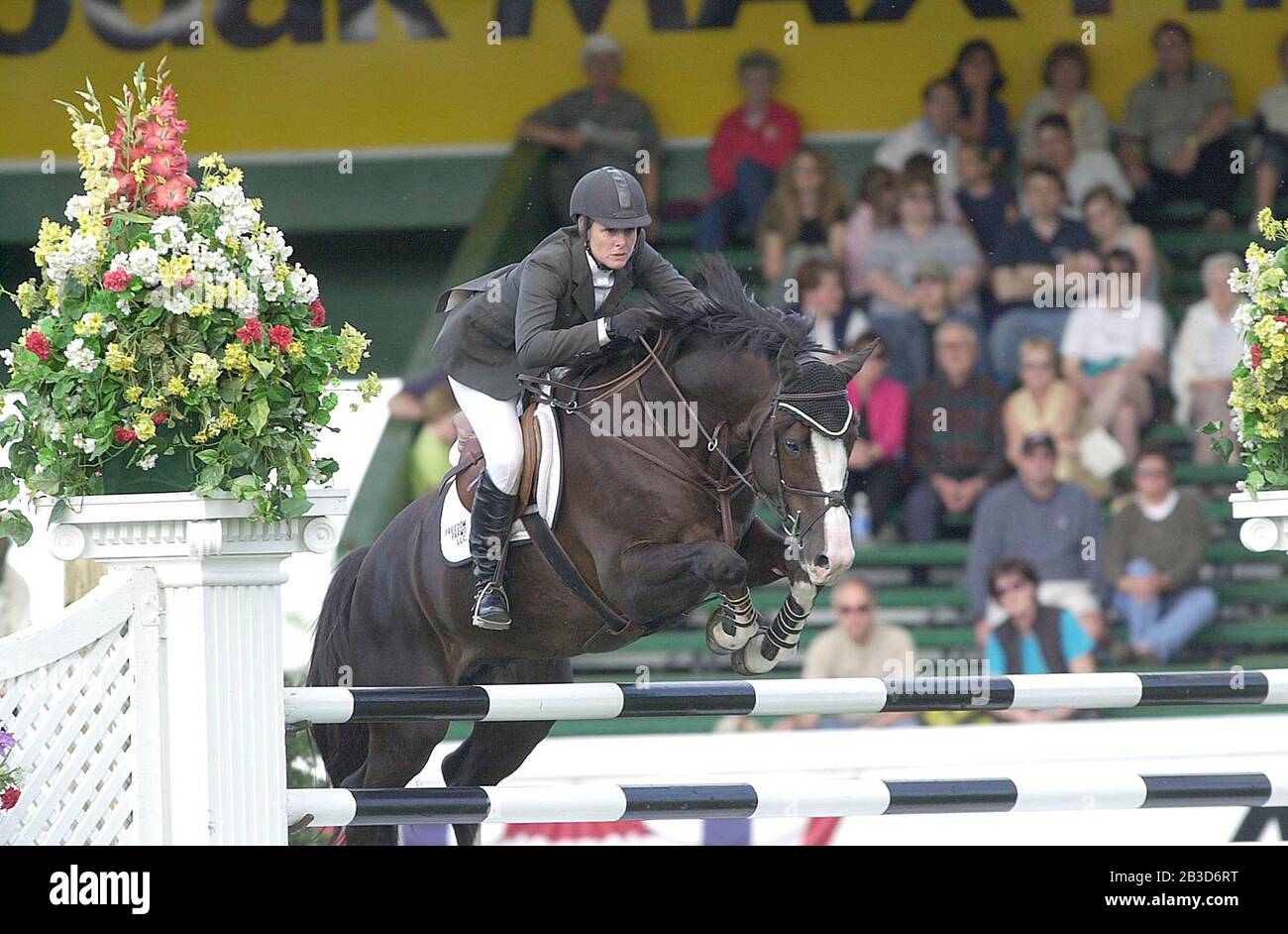 The National, Spruce Meadows June 2002, Joie Gatlin (USA) riding ...