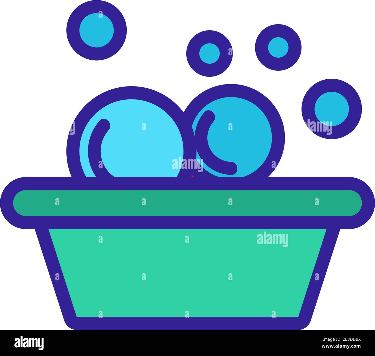 foam, bubbles icon vector. Isolated contour symbol illustration Stock ...