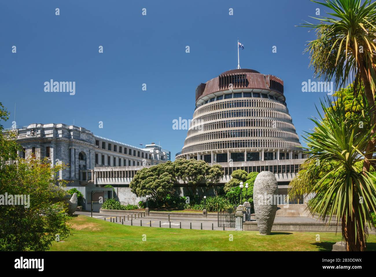 Parliament buildings located in Wellington, New Zealand. The Executive ...