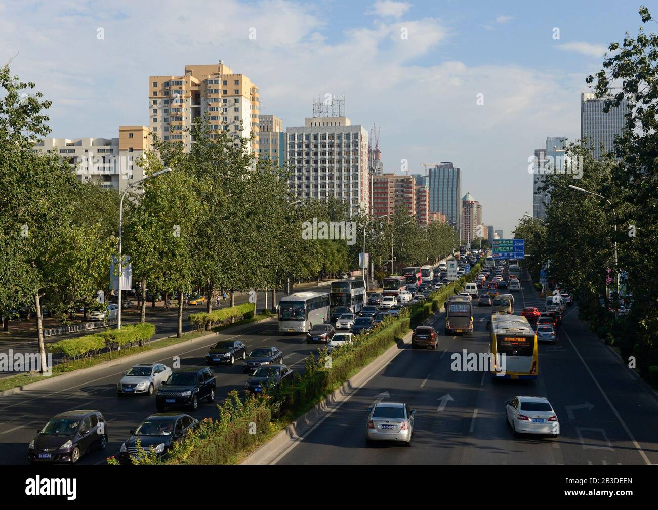 View of the the east third ring road in Beijing, China Stock Photo - Alamy