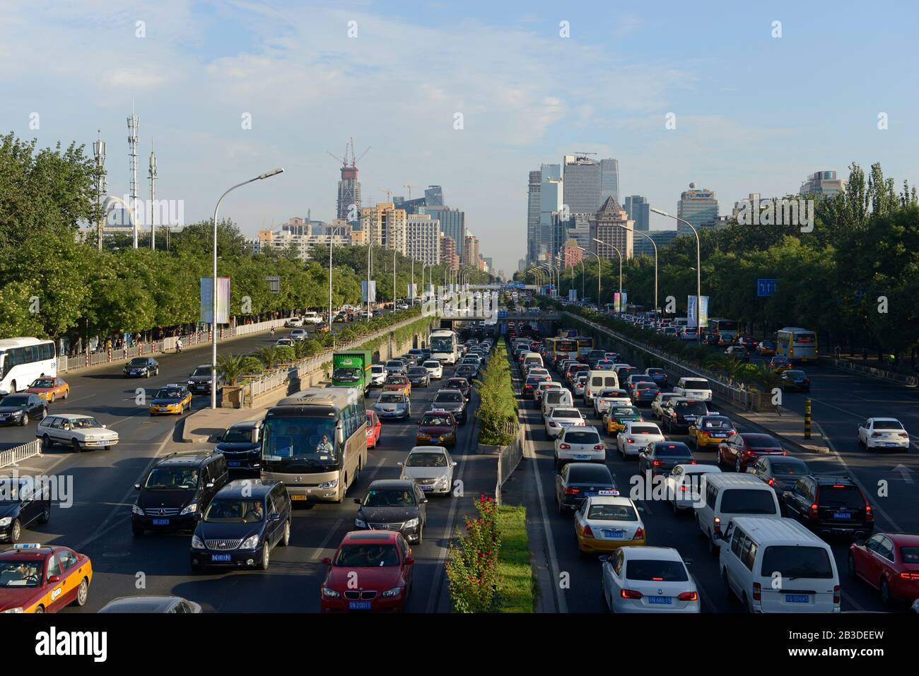 View of the the east third ring road in Beijing, China Stock Photo - Alamy