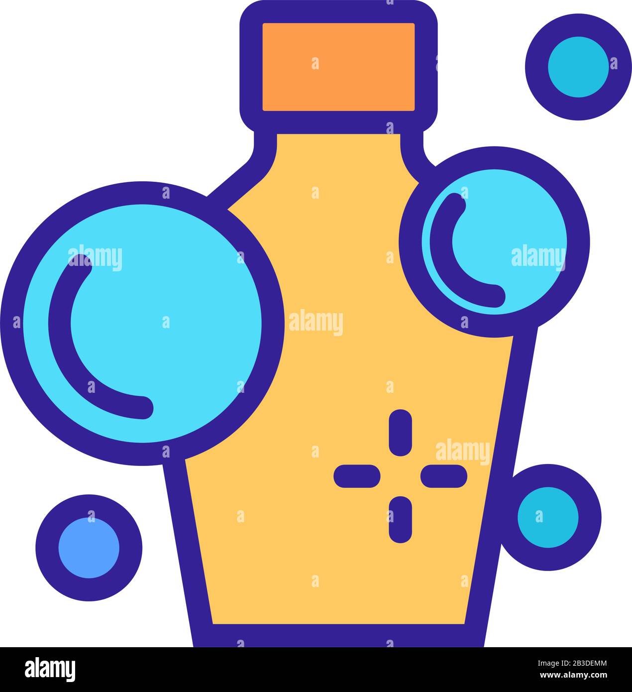 foam, bubbles icon vector. Isolated contour symbol illustration Stock ...