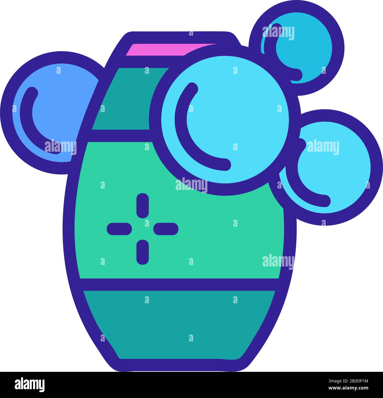 foam, bubbles icon vector. Isolated contour symbol illustration Stock ...