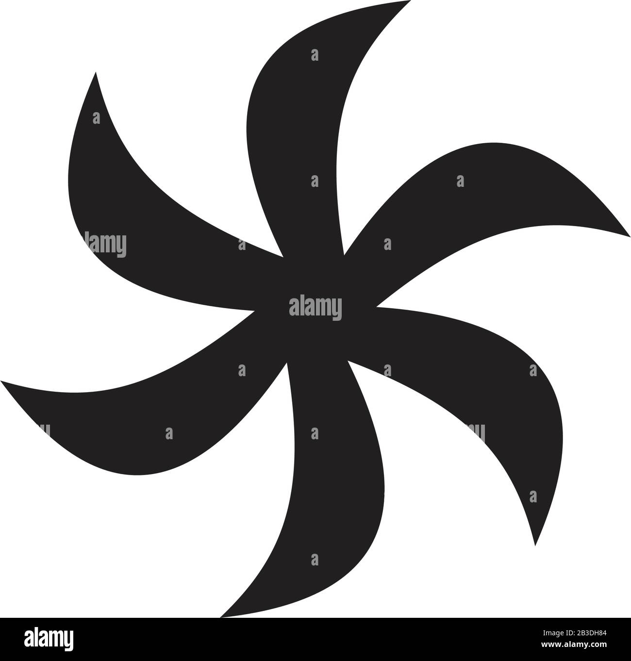 black fan and propeller icon template black color editable. black fan ...