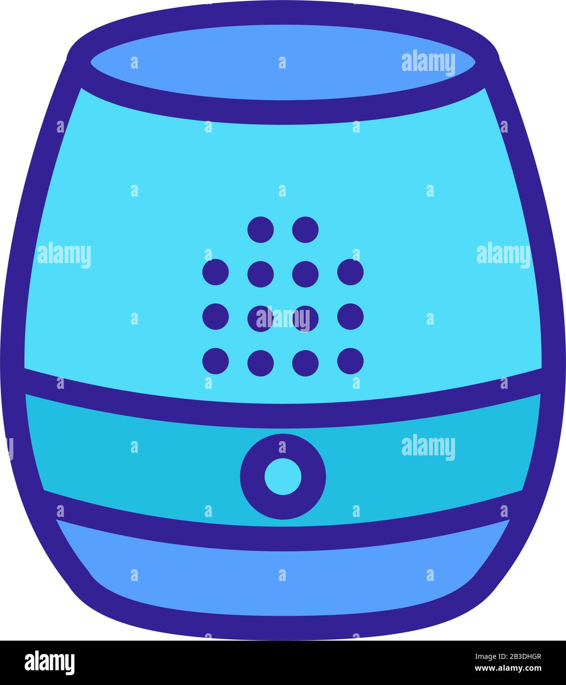 voice control icon vector. Isolated contour symbol illustration Stock ...