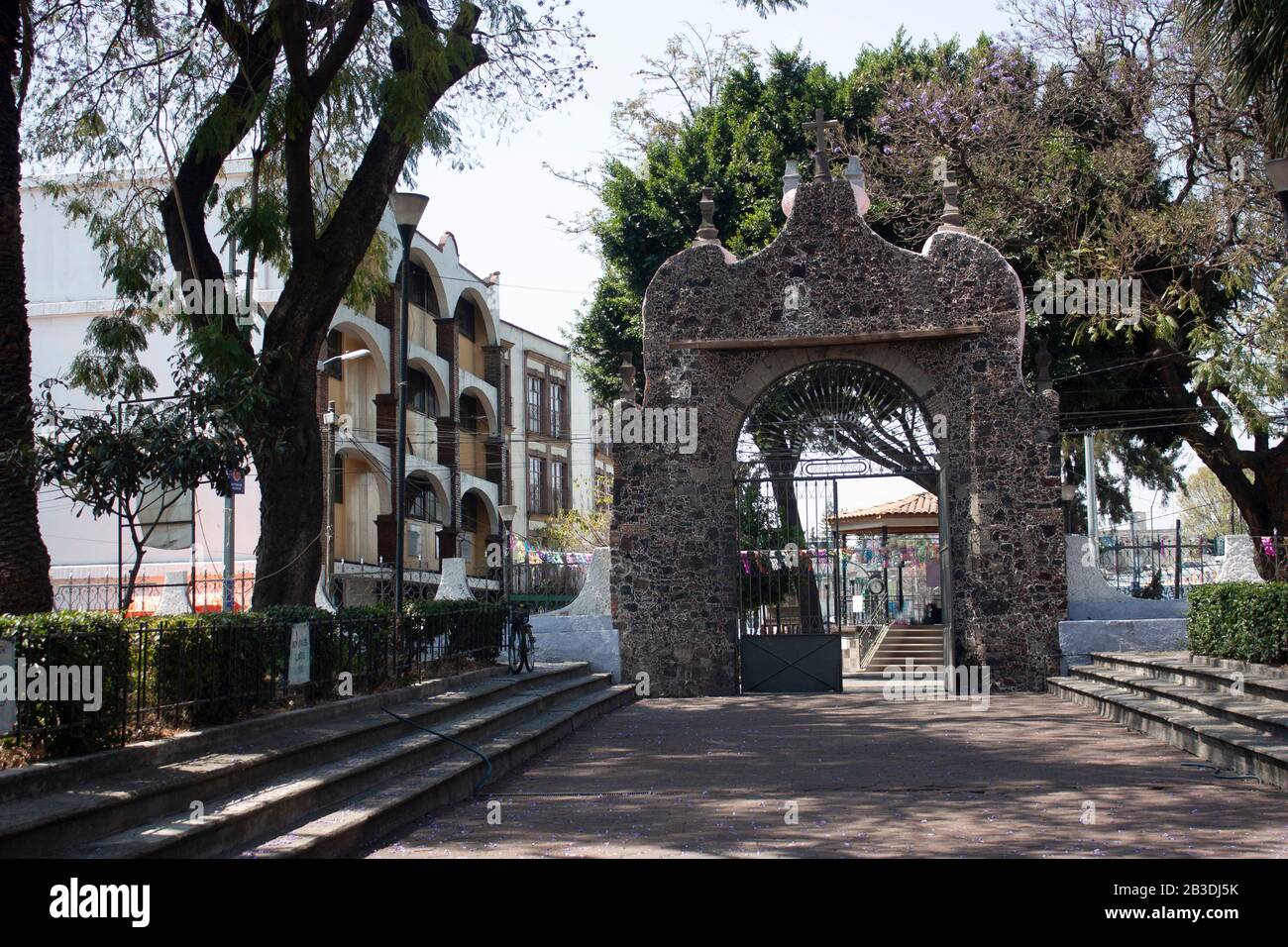 Streets of a rustic rustic magical town enclosed between the streets of ...