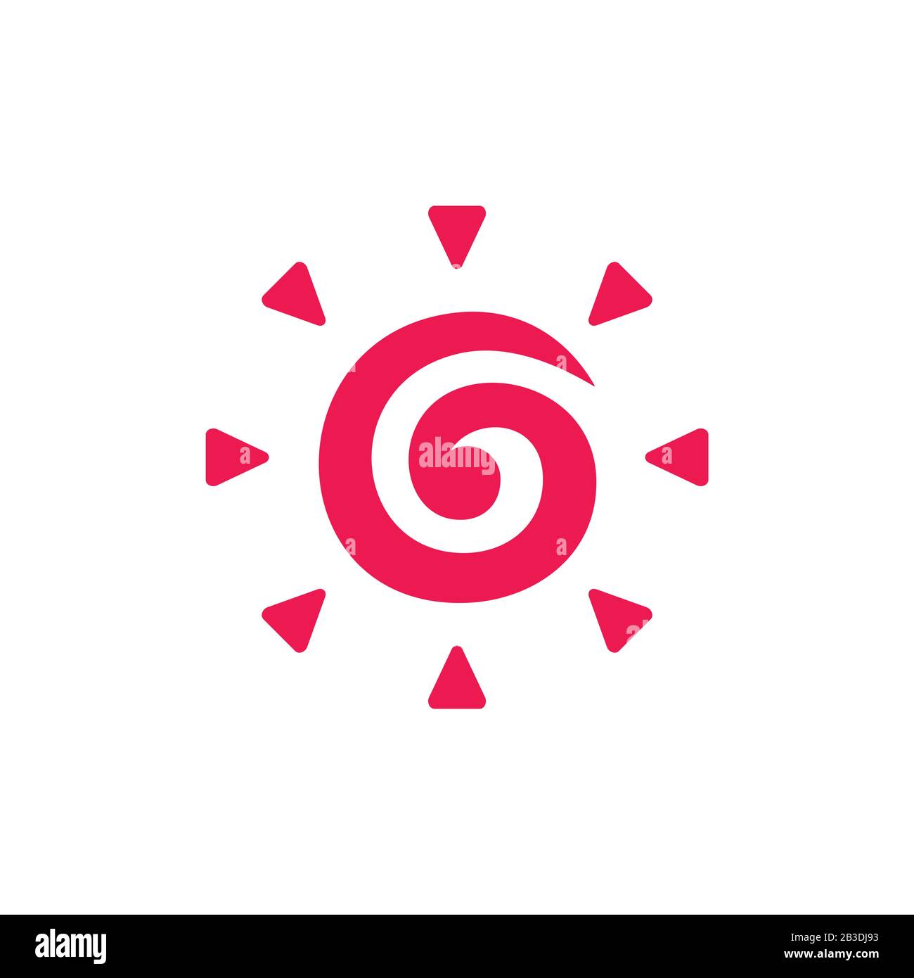 spiral sun light cute logo vector Stock Vector Image & Art - Alamy