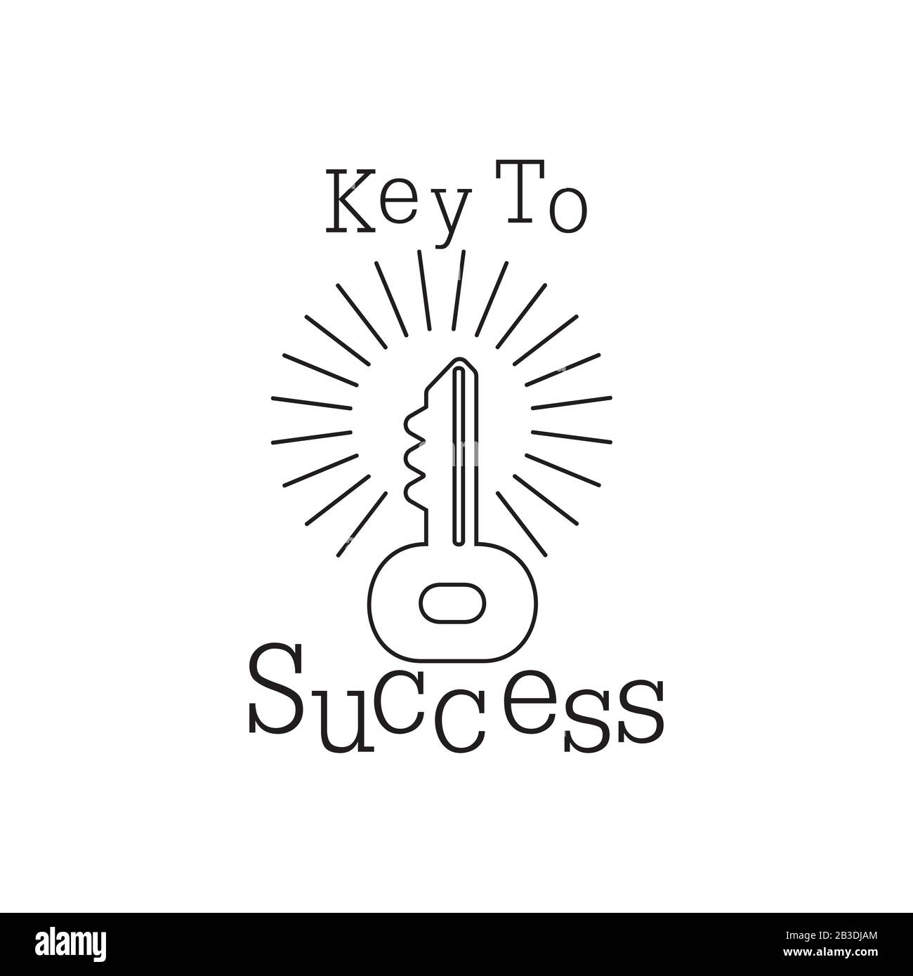 key to success line art design vector Stock Vector Image & Art - Alamy
