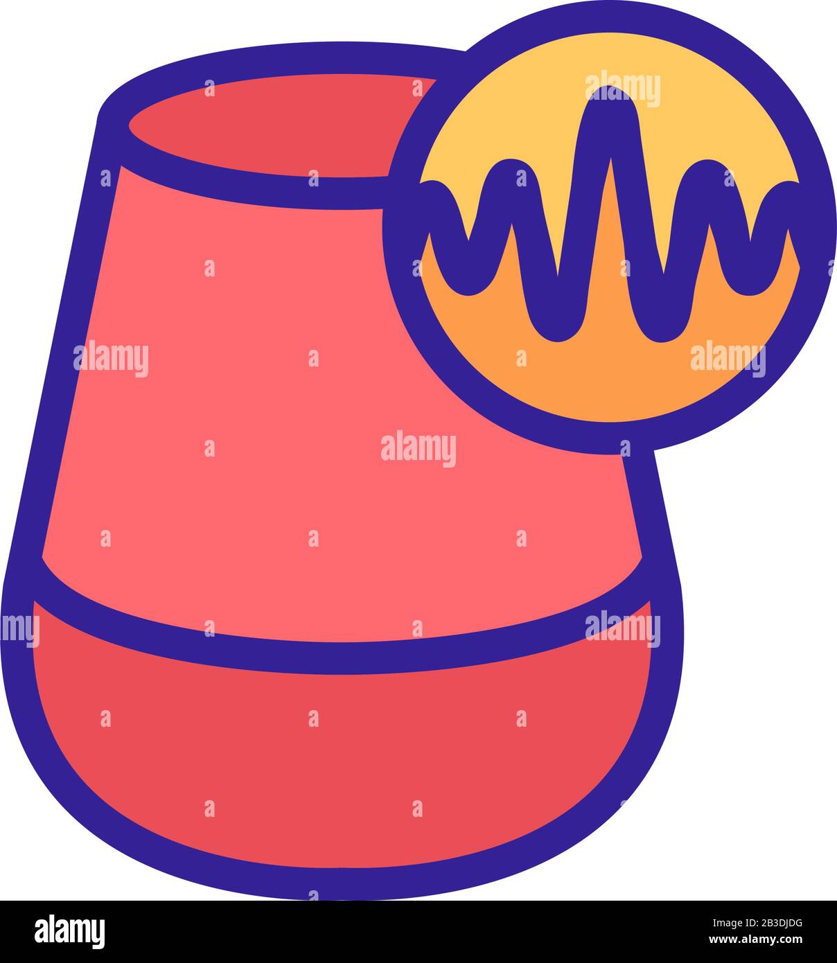 voice control icon vector. Isolated contour symbol illustration Stock ...