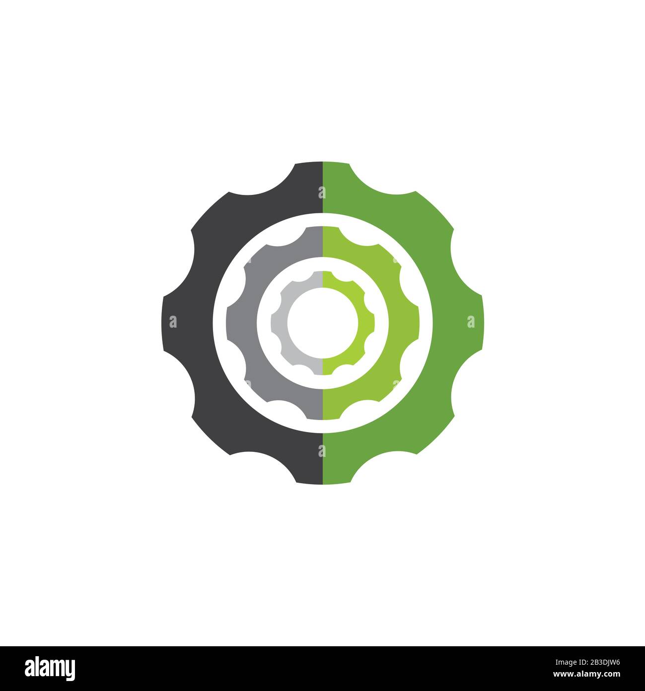 simple cog machine industrial logo vector Stock Vector Image & Art - Alamy