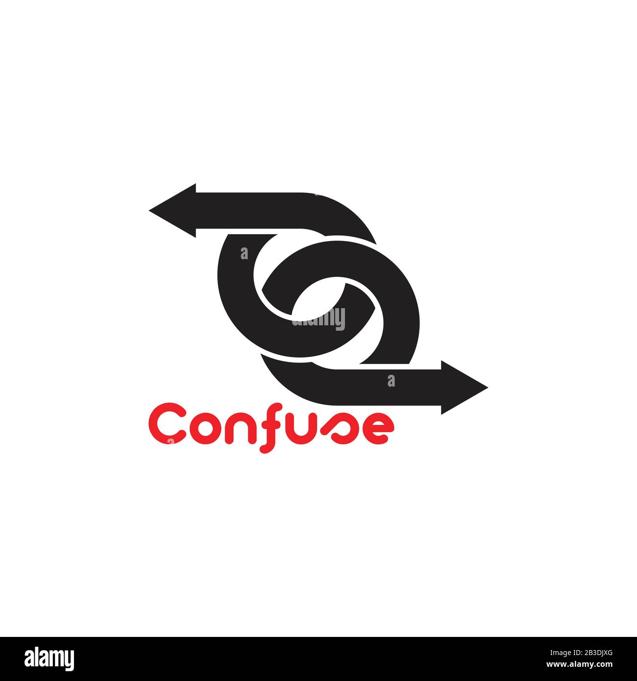 linked street road overlapping design logo vector Stock Vector Image ...