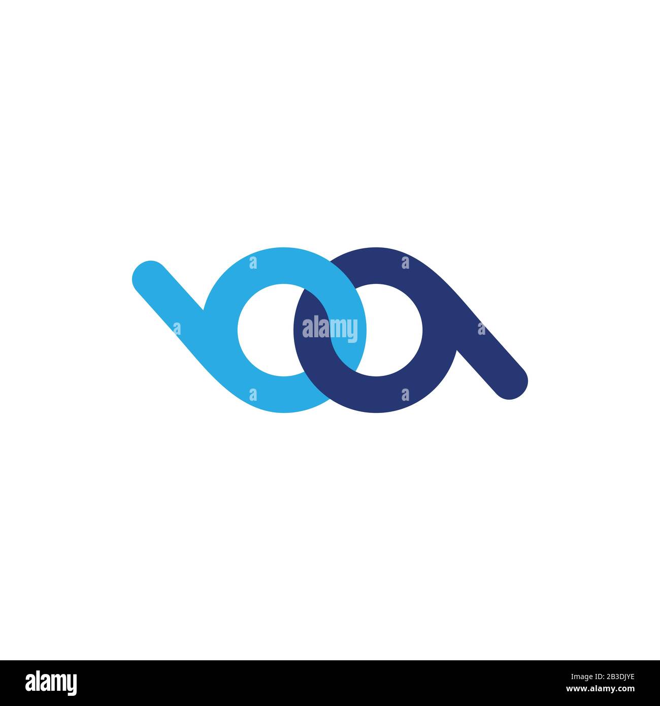 Linked Circle Object Number 69 Logo Vector Stock Vector Image And Art Alamy
