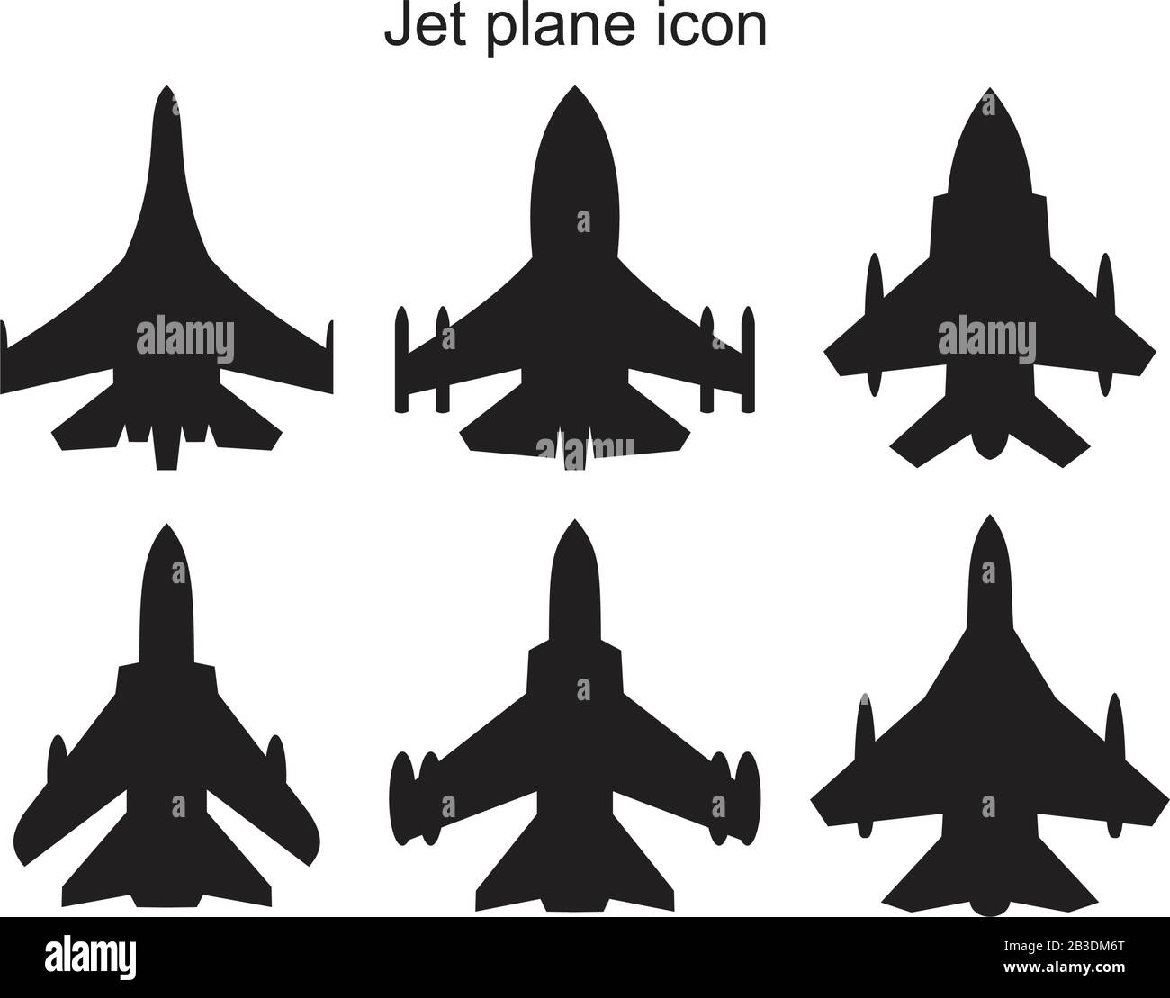 jet plane icon template black color editable. jet plane icon symbol ...