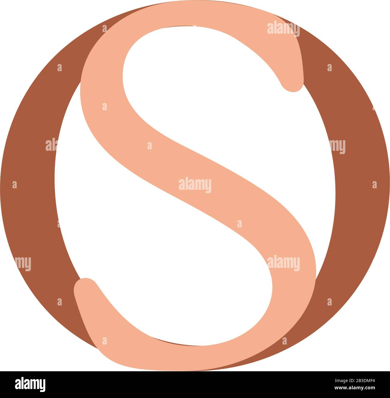 letter os coffee bean simple colorful design symbol logo vector Stock ...