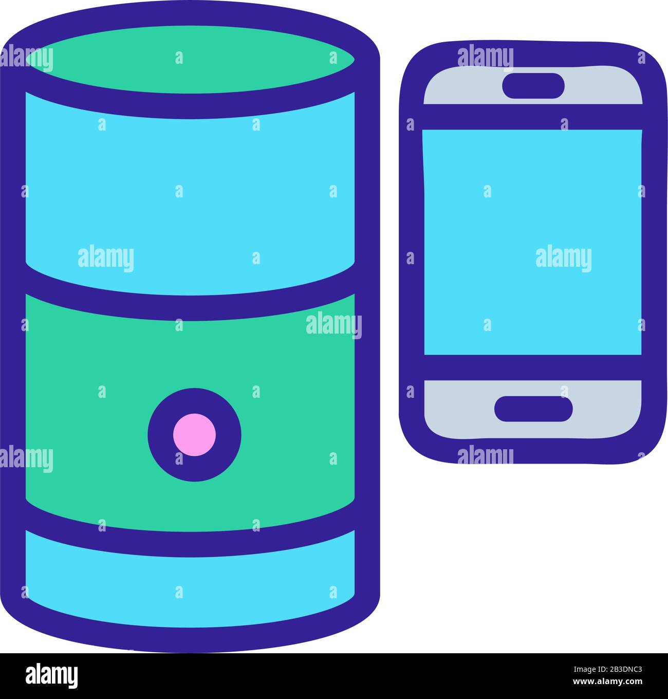 voice control icon vector. Isolated contour symbol illustration Stock ...