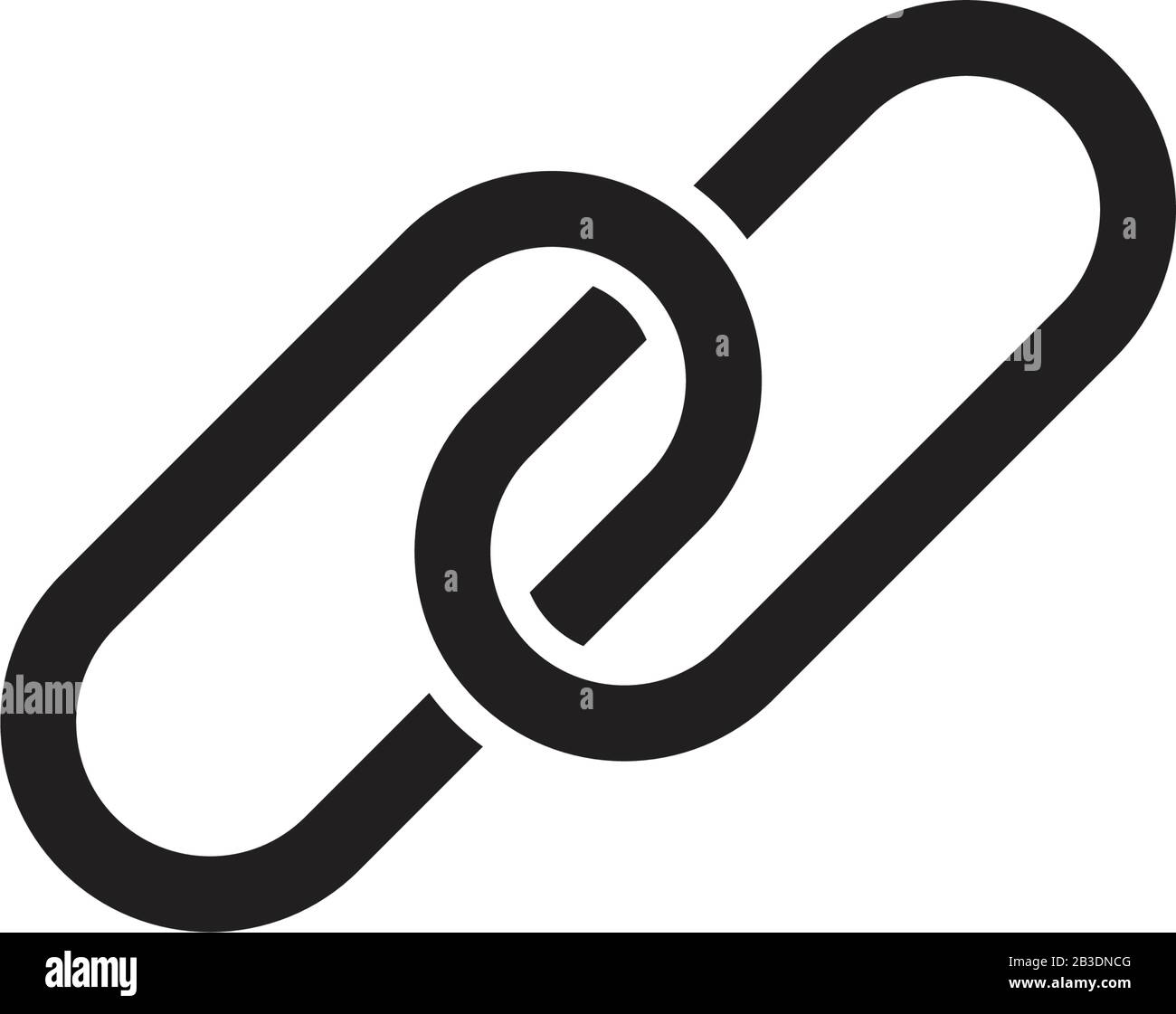 link icon template black color editable. link icon symbol Flat vector ...