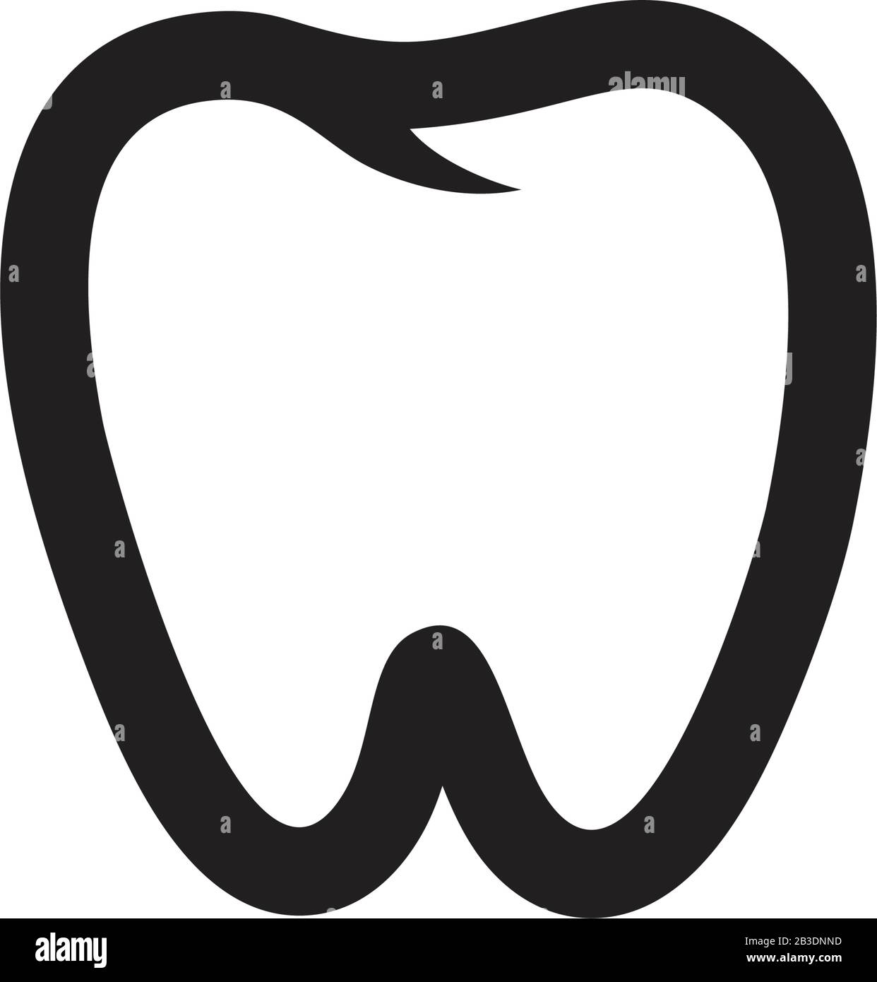 teeth icon template black color editable. teeth icon symbol Flat vector ...