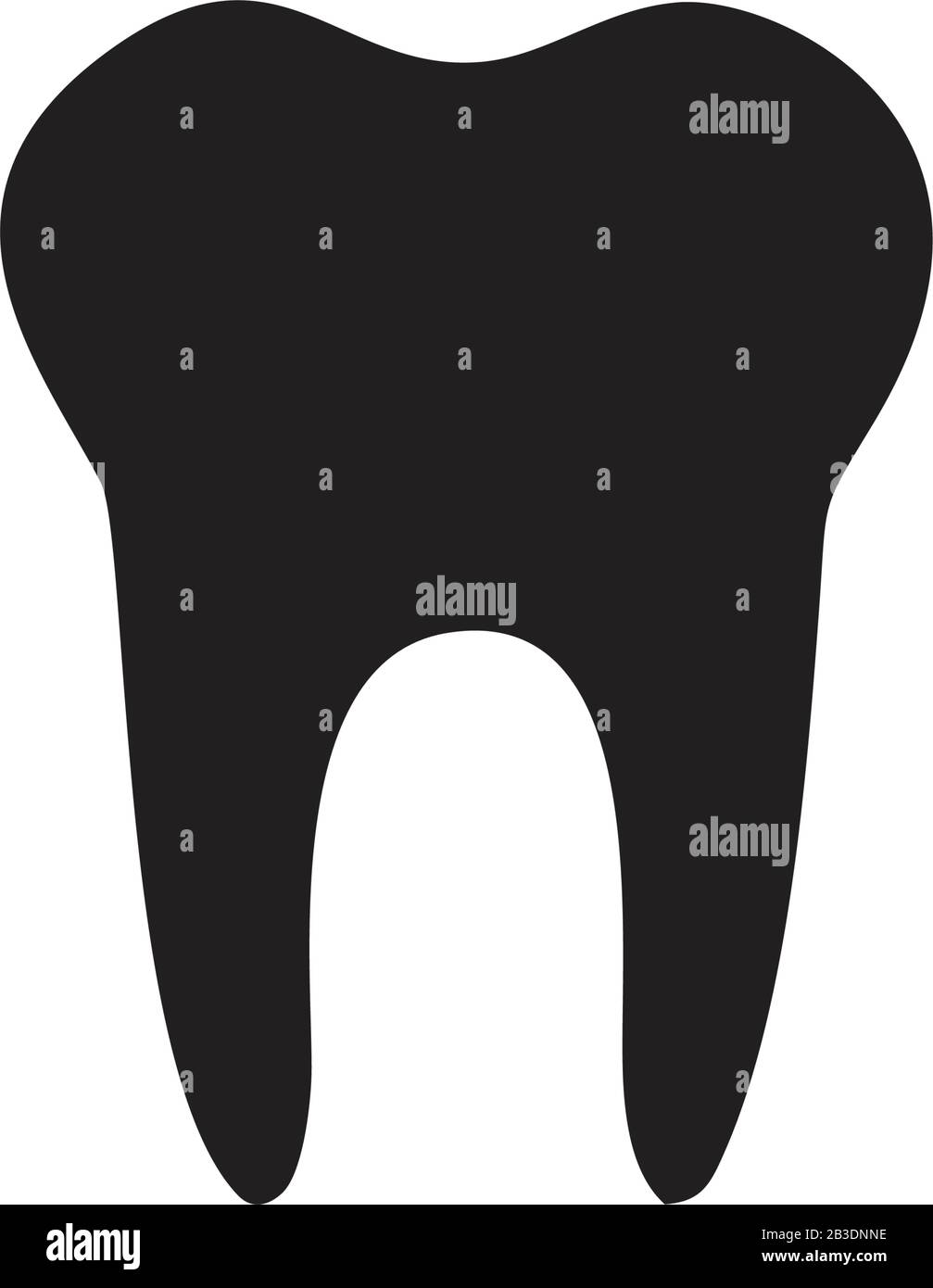 teeth icon template black color editable. teeth icon symbol Flat vector ...