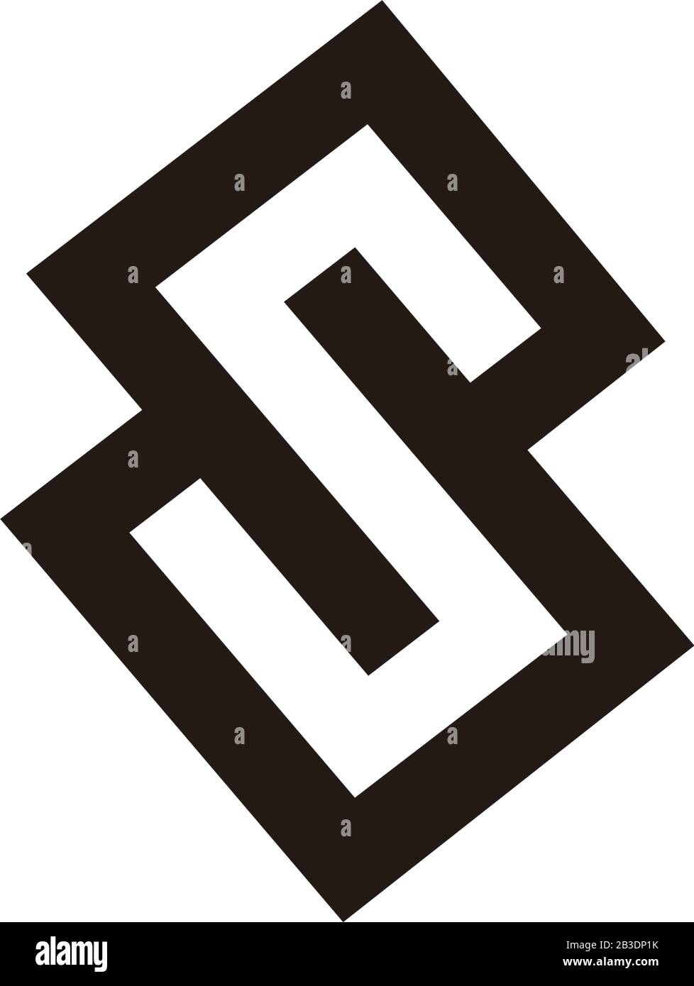 letter s outline infinity geometric design symbol logo vector Stock ...