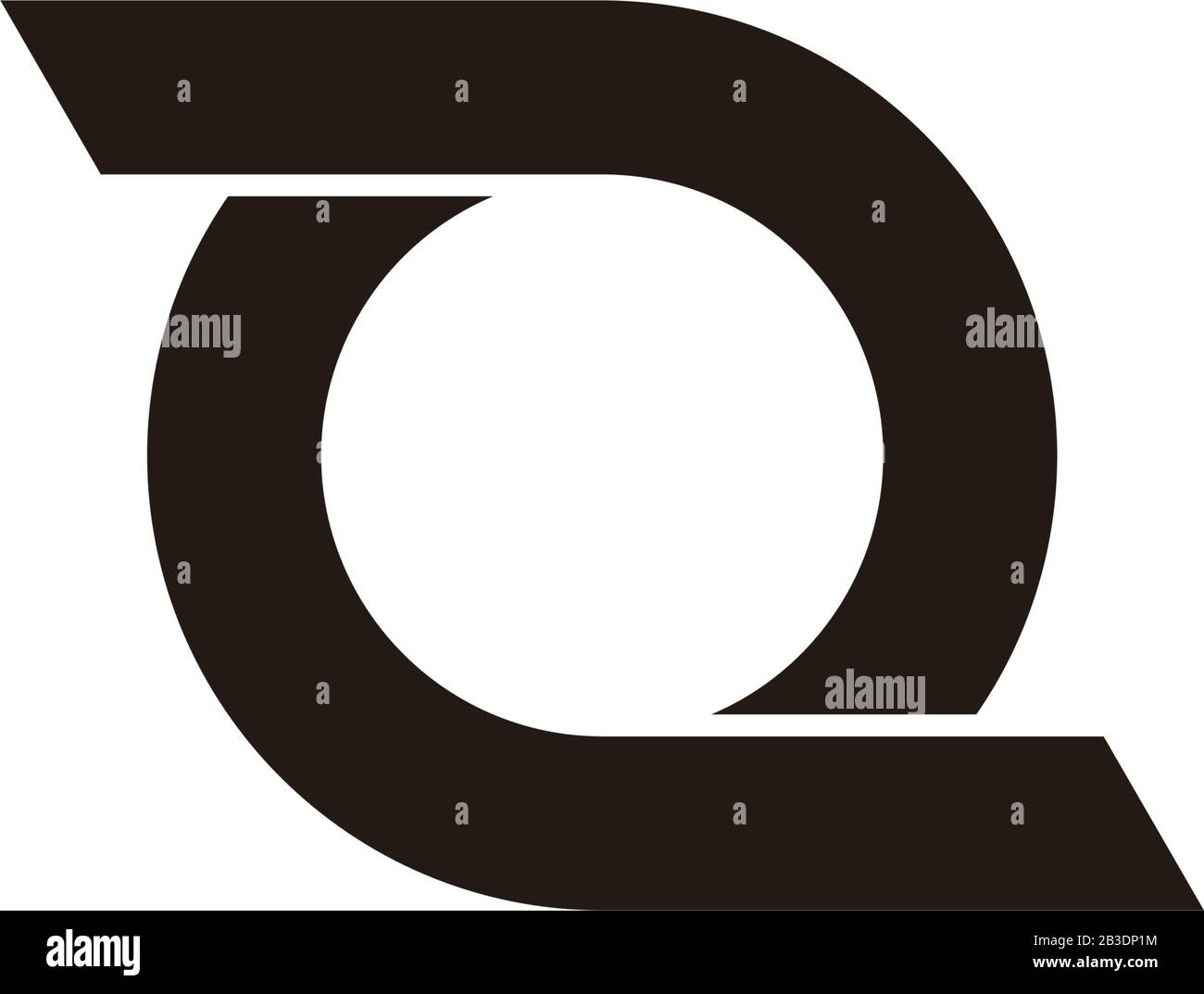 circle rotate line simple design symbol logo vector Stock Vector Image ...