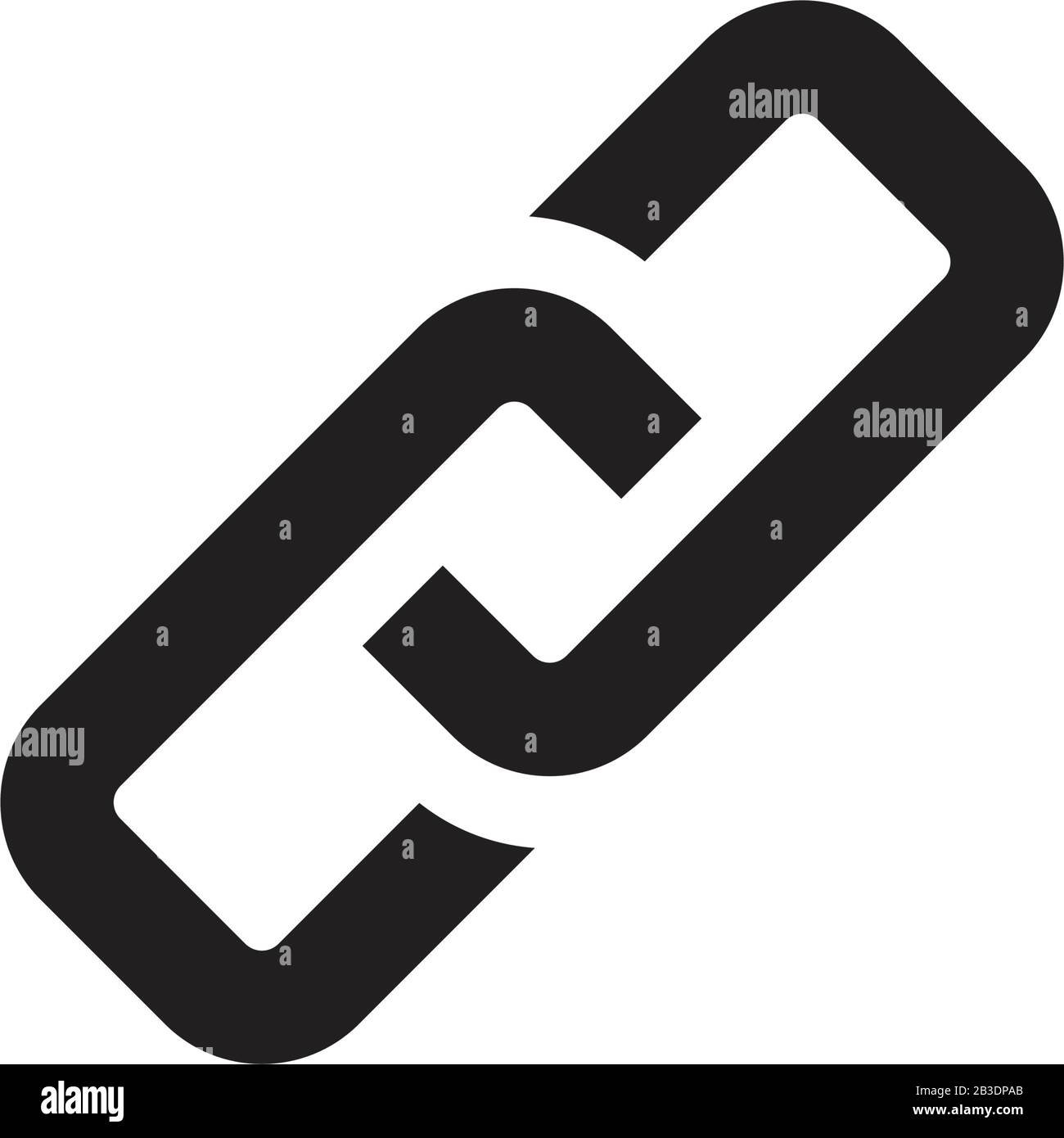 link icon template black color editable. link icon symbol Flat vector ...