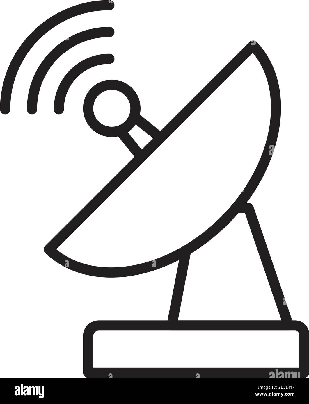 Satellite antenna icon template black color editable. Satellite antenna ...