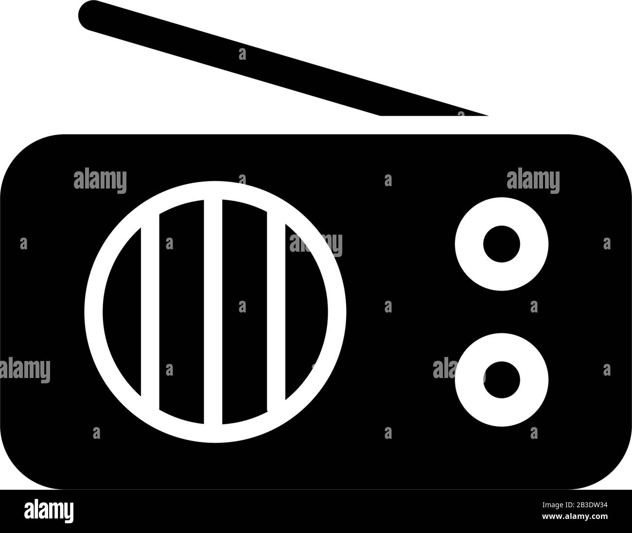 Old television tuning Stock Vector Images - Alamy