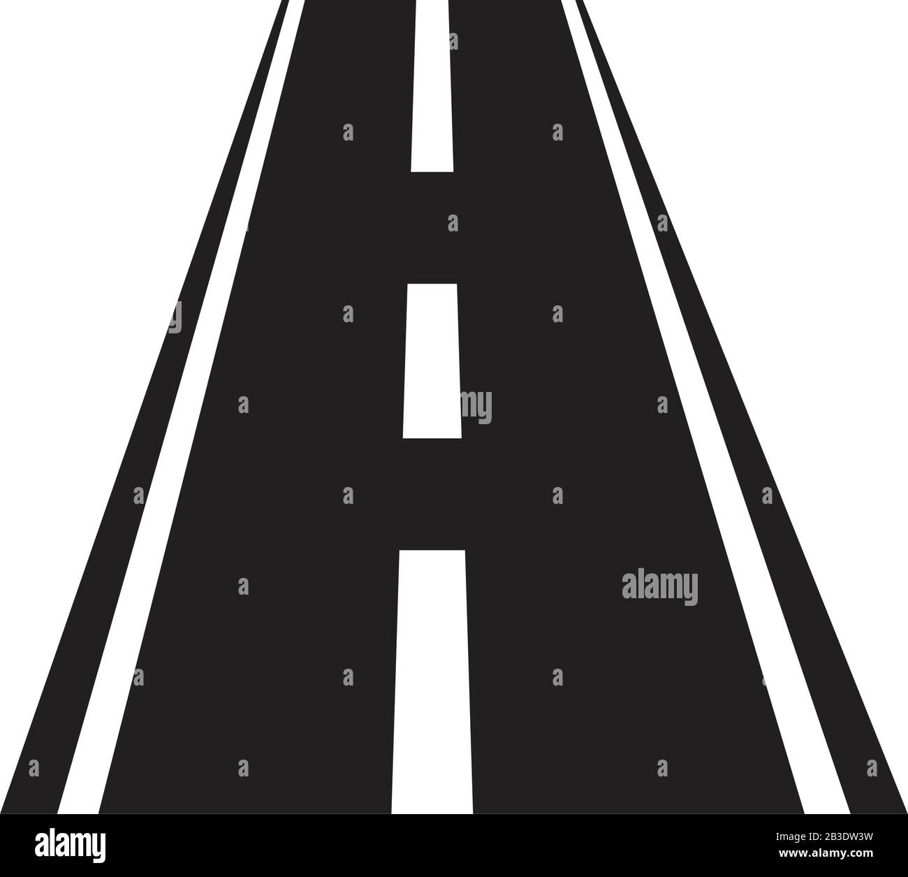 Road icon template black color editable. Road icon symbol Flat vector ...