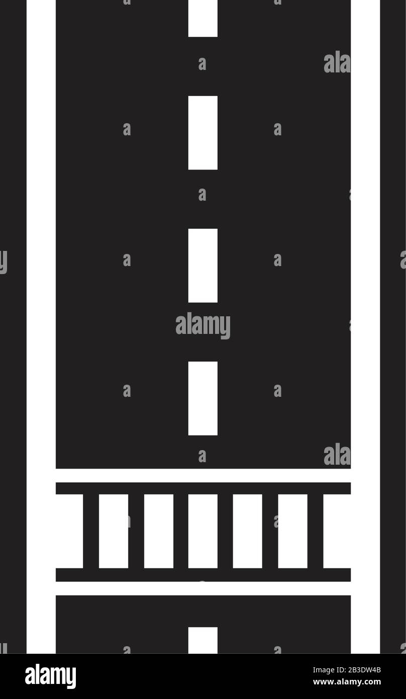 Road icon template black color editable. Road icon symbol Flat vector ...